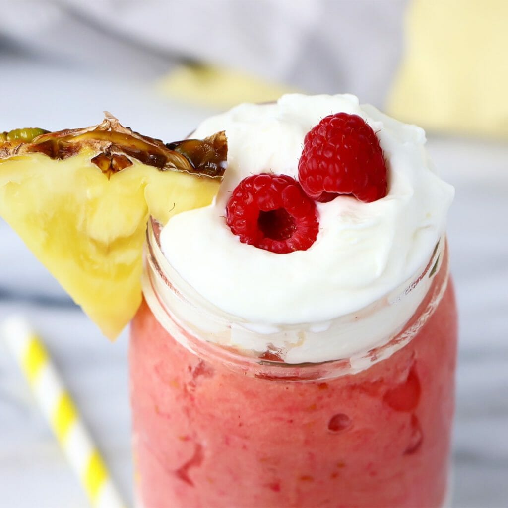 Pineapple Raspberry Sorbet - Natalie Way Bakes