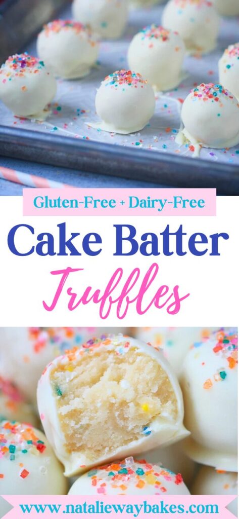 Cake Batter Truffles | No Bake, Gluten-Free, Dairy-Free,